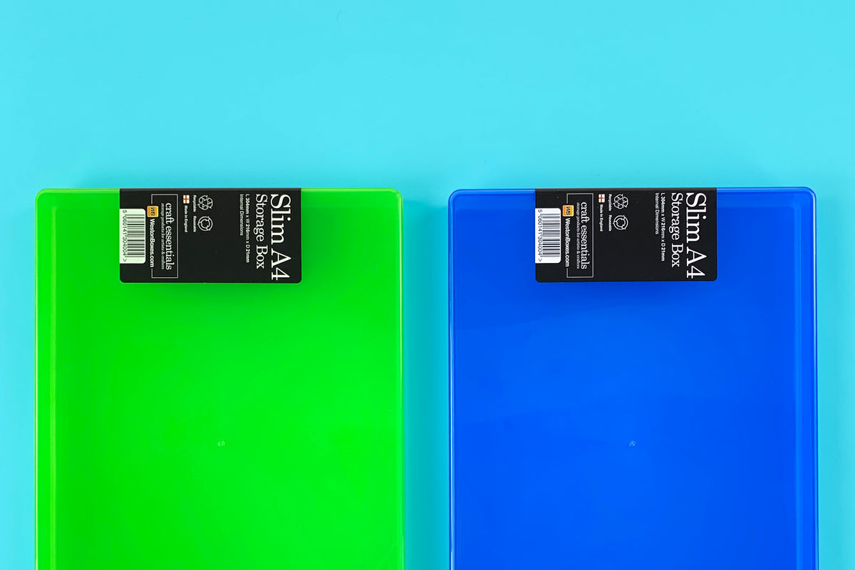 WestonBoxes - Slim A4 Paper Storage Boxes