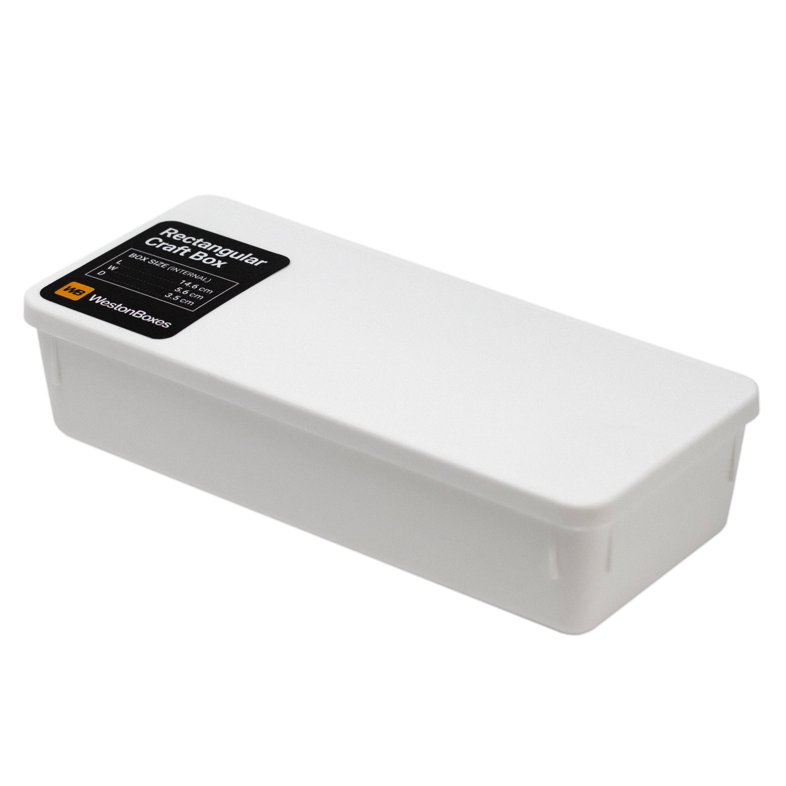 Rectangular Craft Pots, Tubs, Containers with Clip-On Lids — WestonBoxes