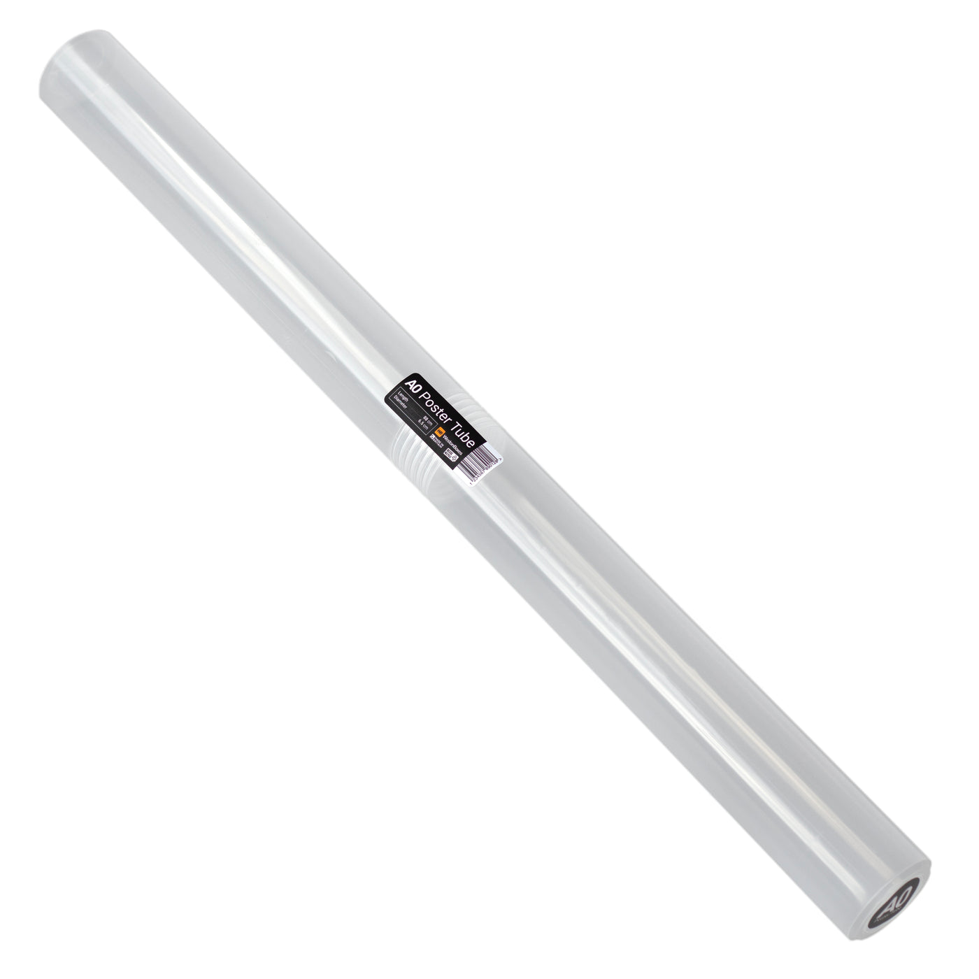 A0 Poster Tube - Clear Plastic With 50/50 Screw Split — WestonBoxes