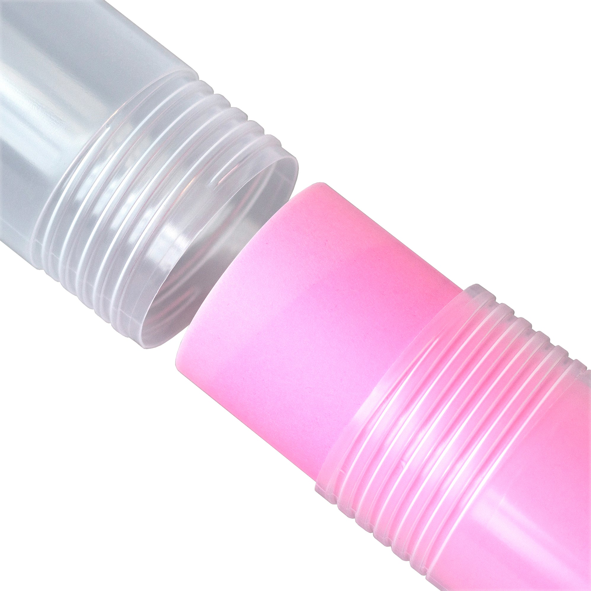 A3 Poster Tube - Clear Plastic With 50/50 Screw Split — WestonBoxes