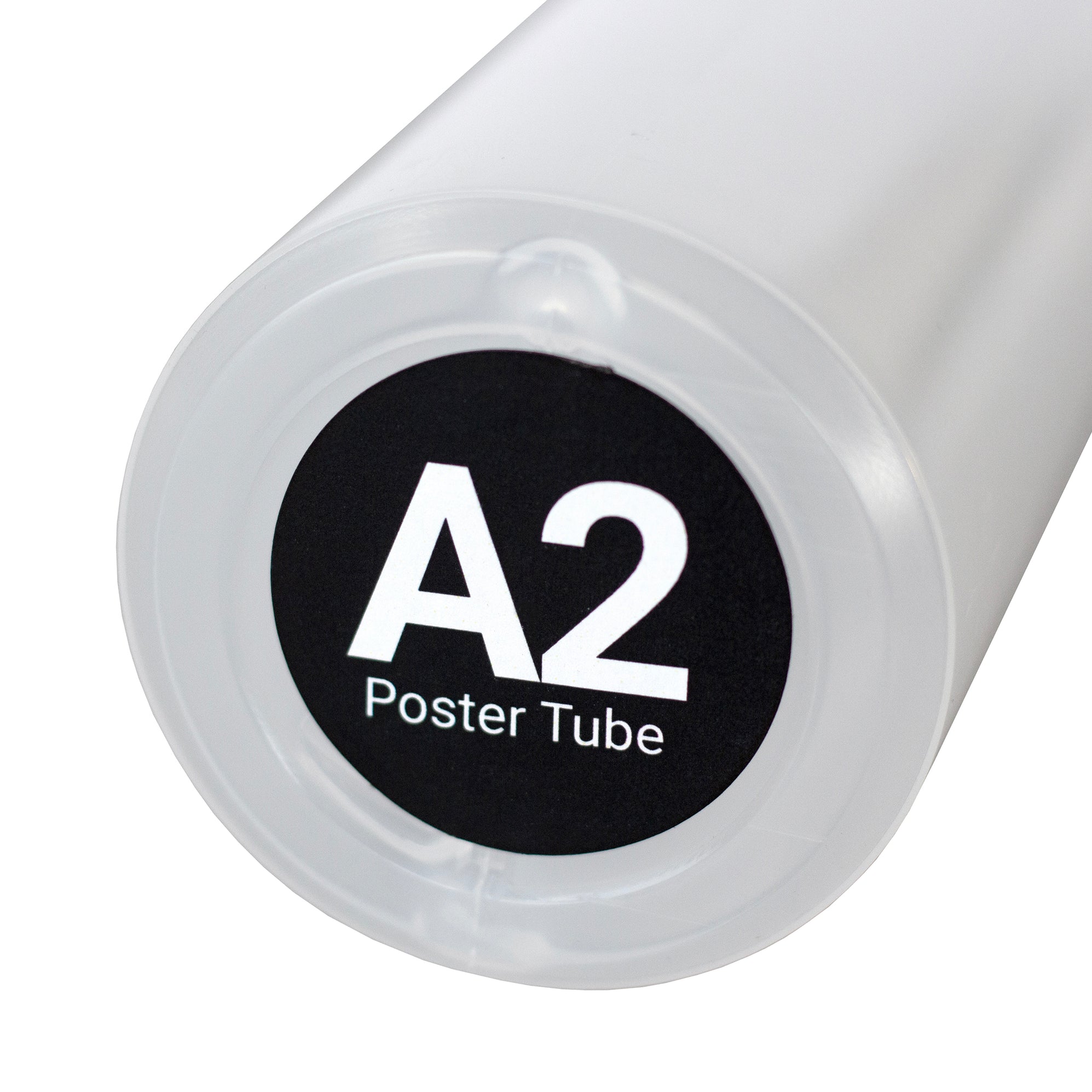 A2 Poster Tube - Clear Plastic With 50/50 Screw Split — WestonBoxes