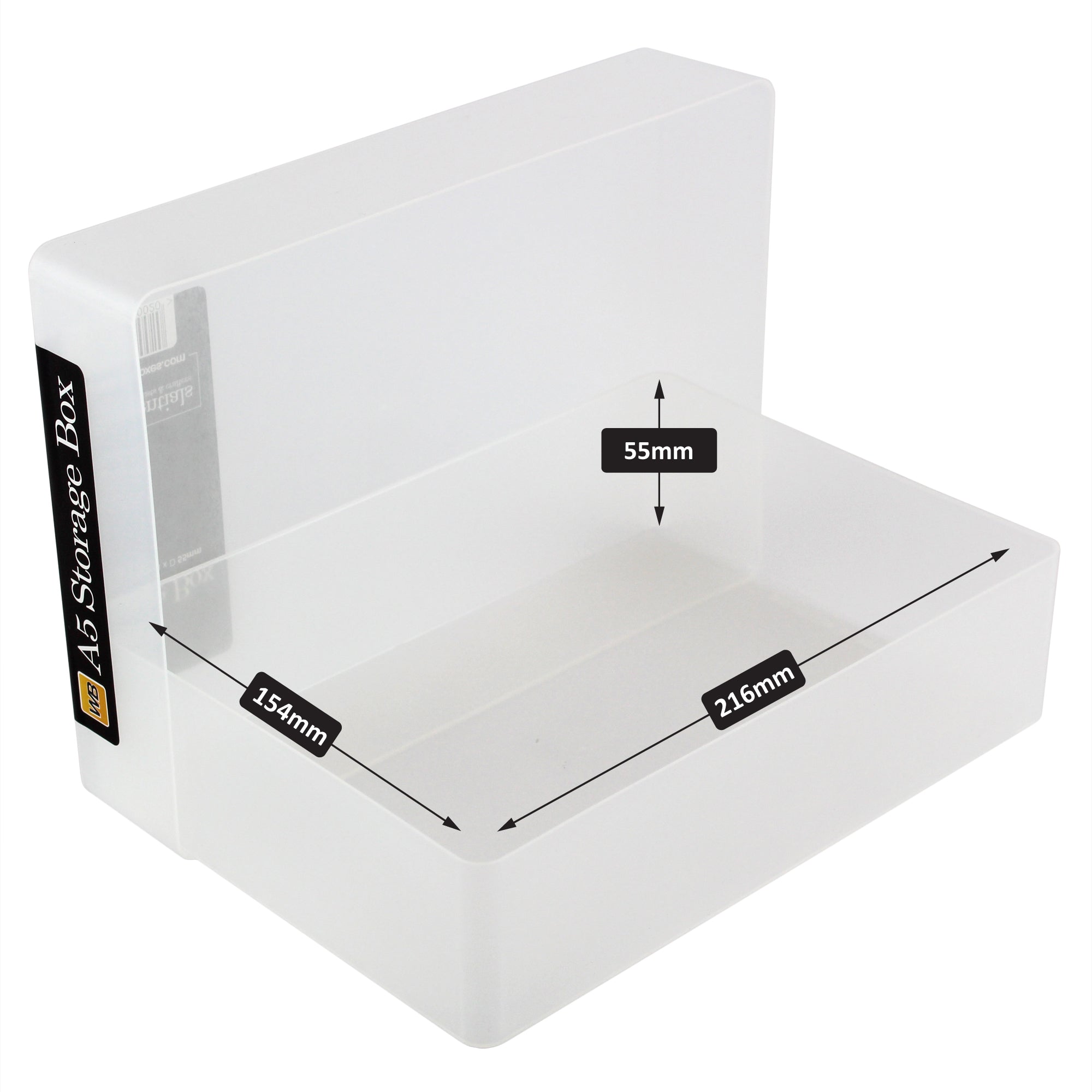 Clear Plastic A5 Storage Box — WestonBoxes