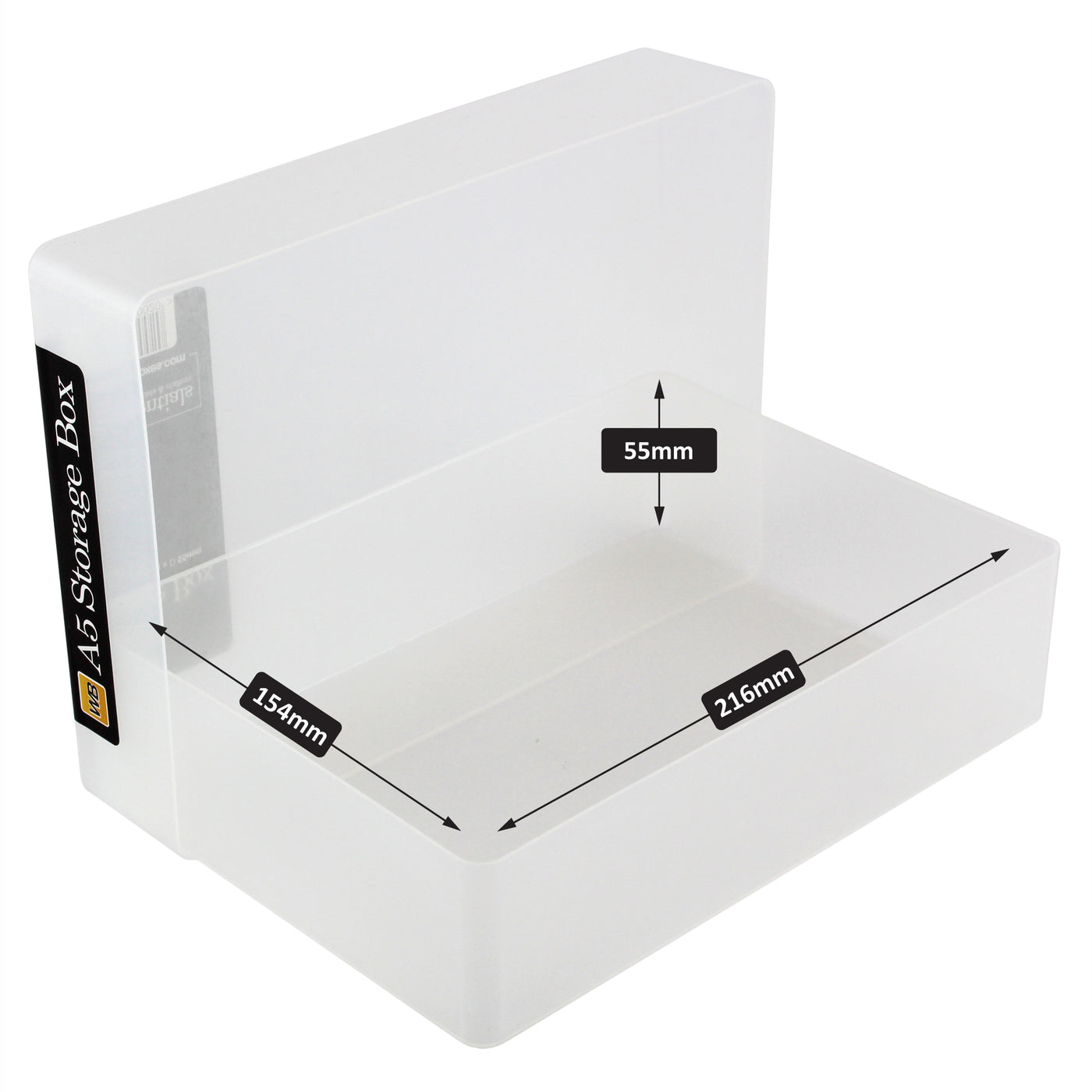 Clear Plastic A5 Storage Box — WestonBoxes