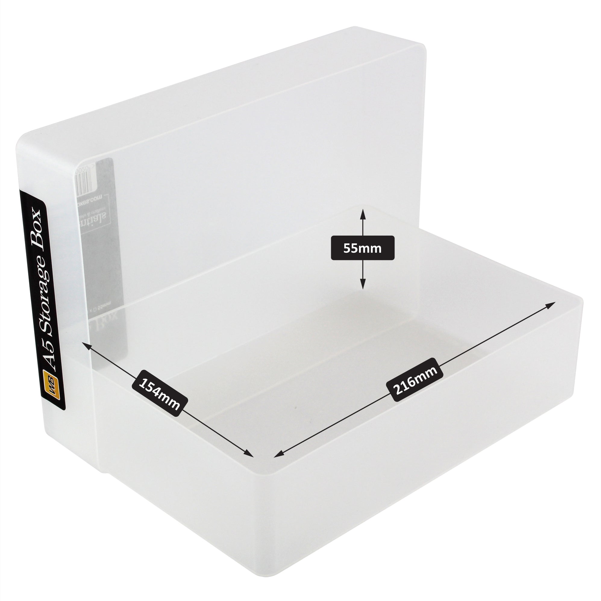 Clear Plastic A5 Storage Box — WestonBoxes