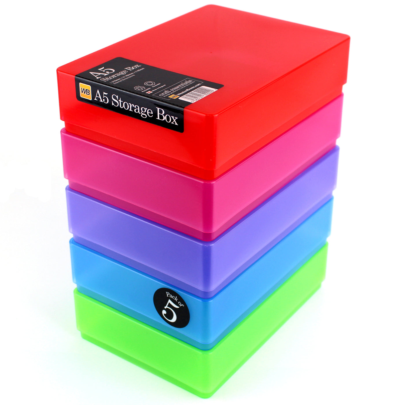 Clear Plastic A5 Storage Box — WestonBoxes