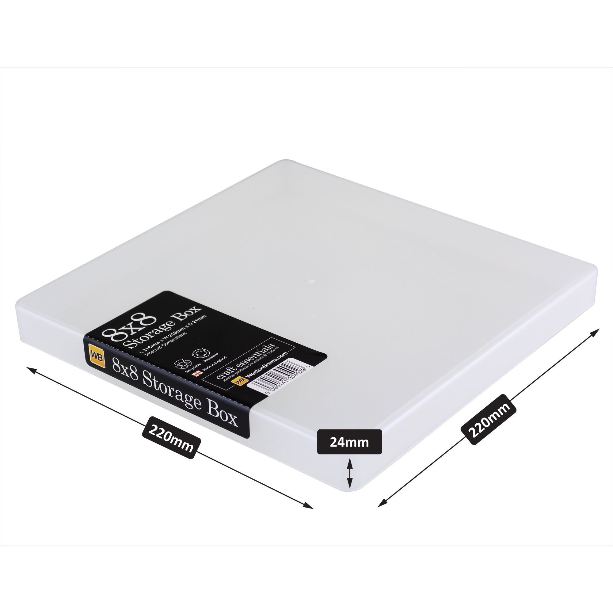 8x8" Craft Paper Storage Box — WestonBoxes