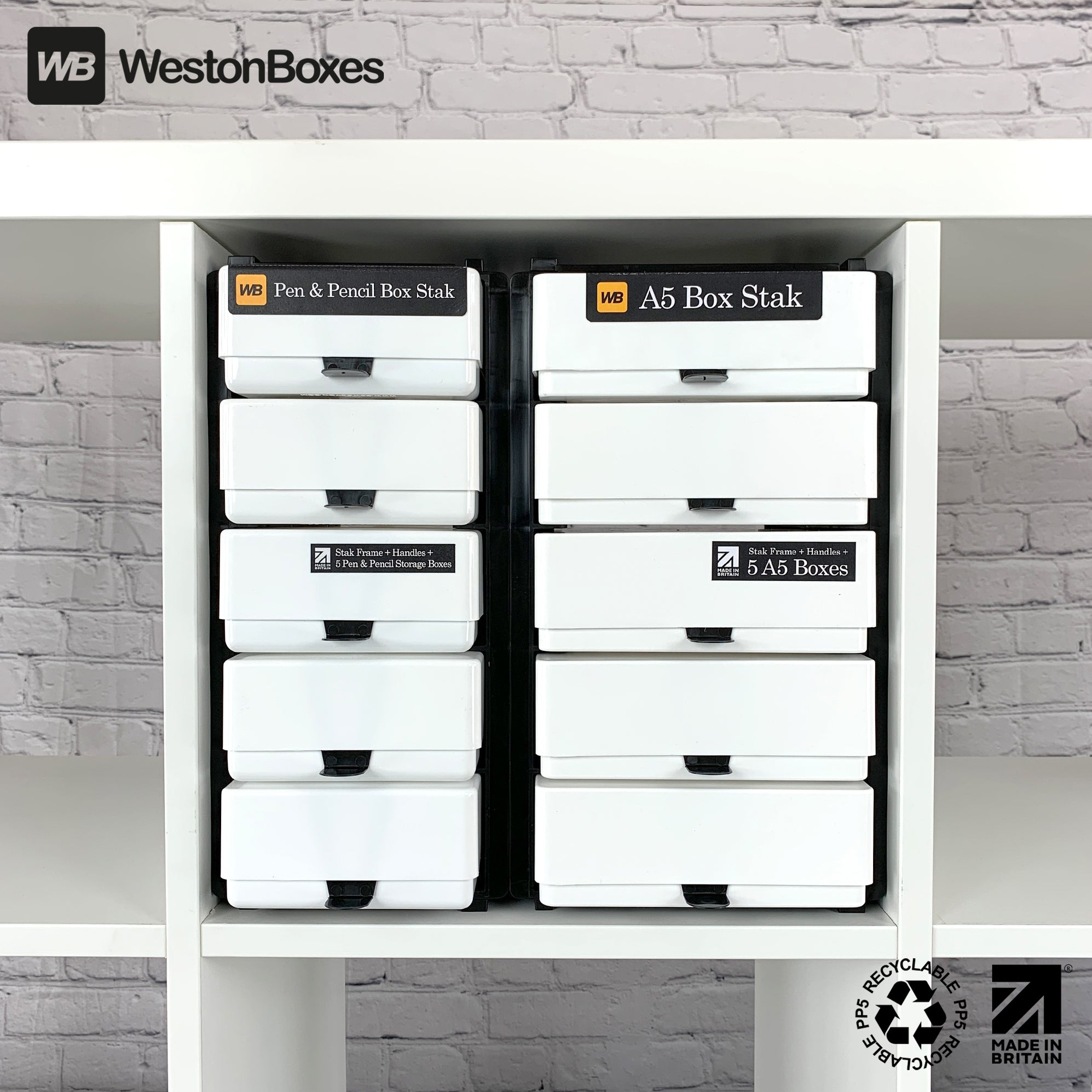 WestonBoxes IKEA Kallax Storage Pack with Drawers