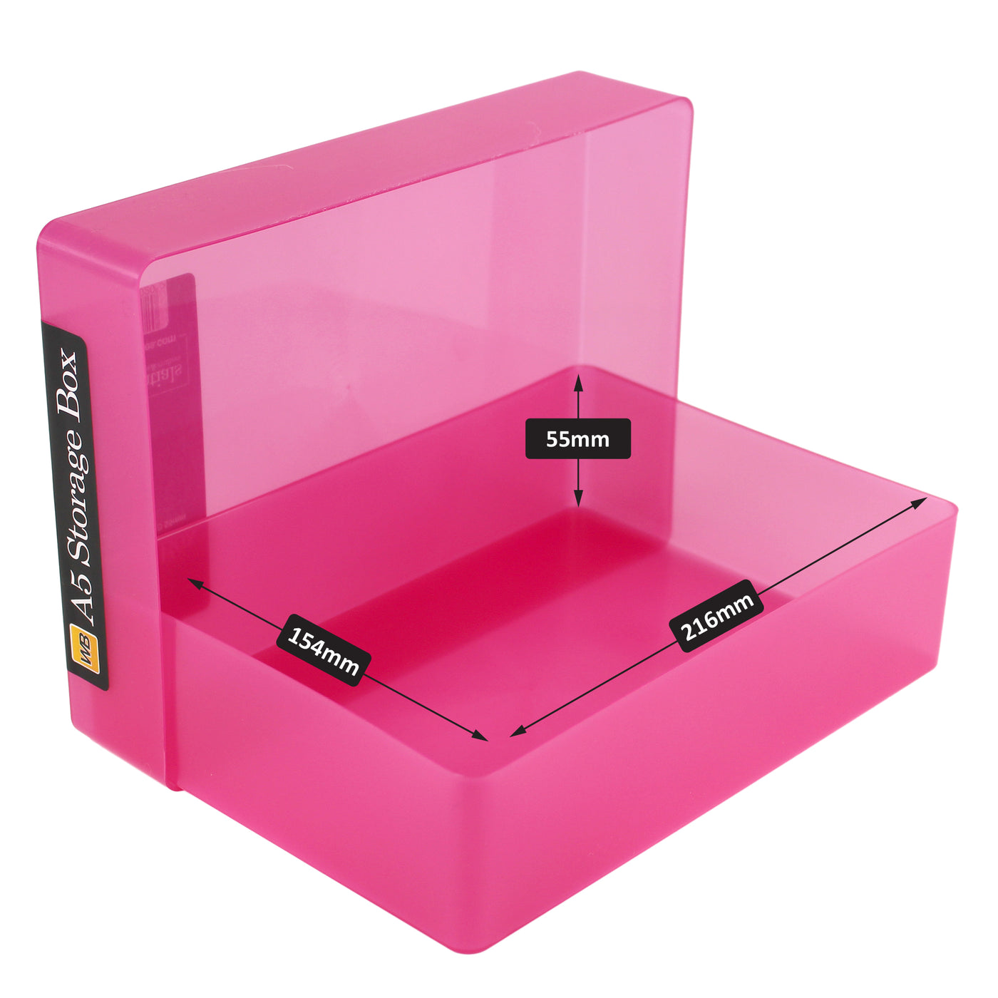 Clear Plastic A5 Storage Box — WestonBoxes