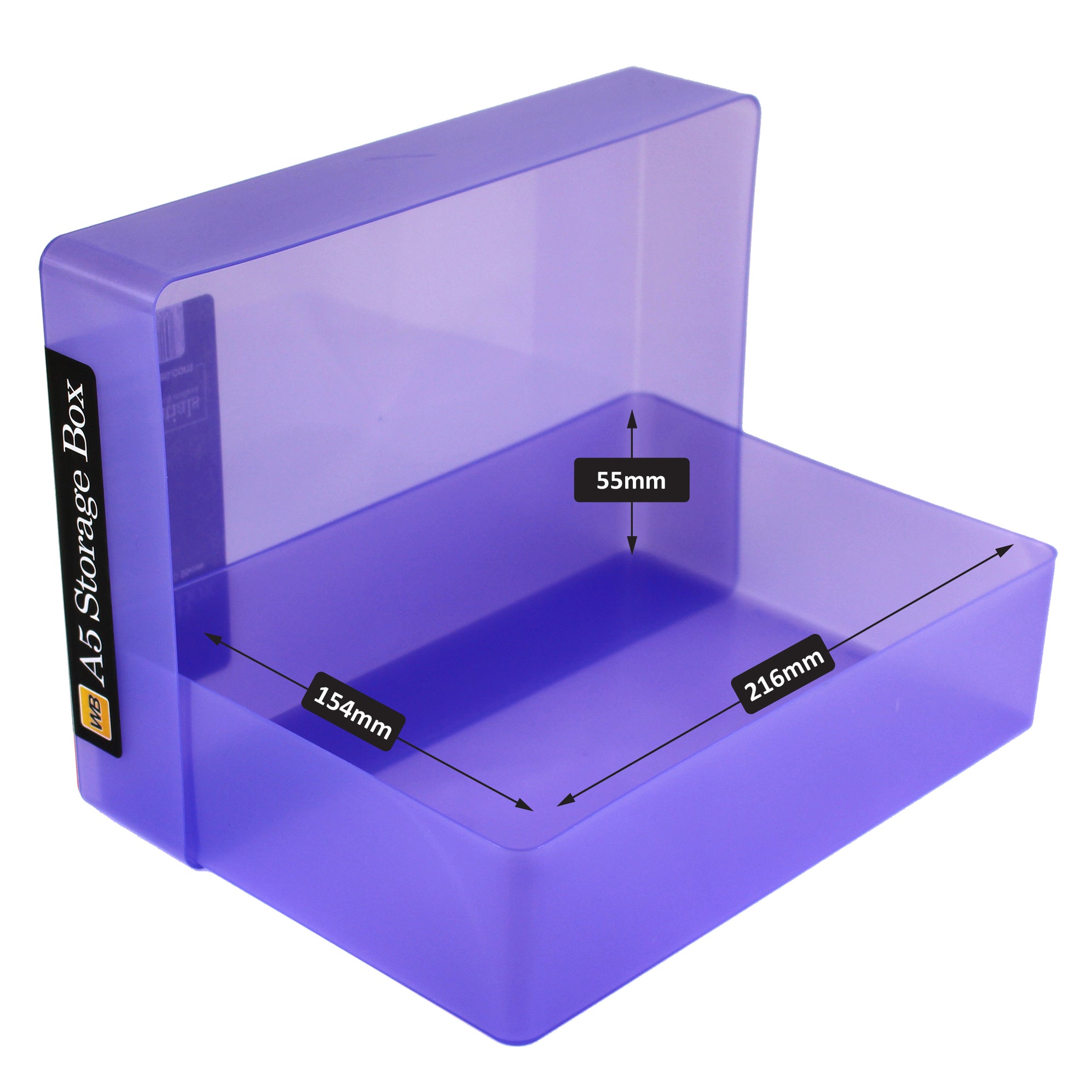 Clear Plastic A5 Storage Box — WestonBoxes