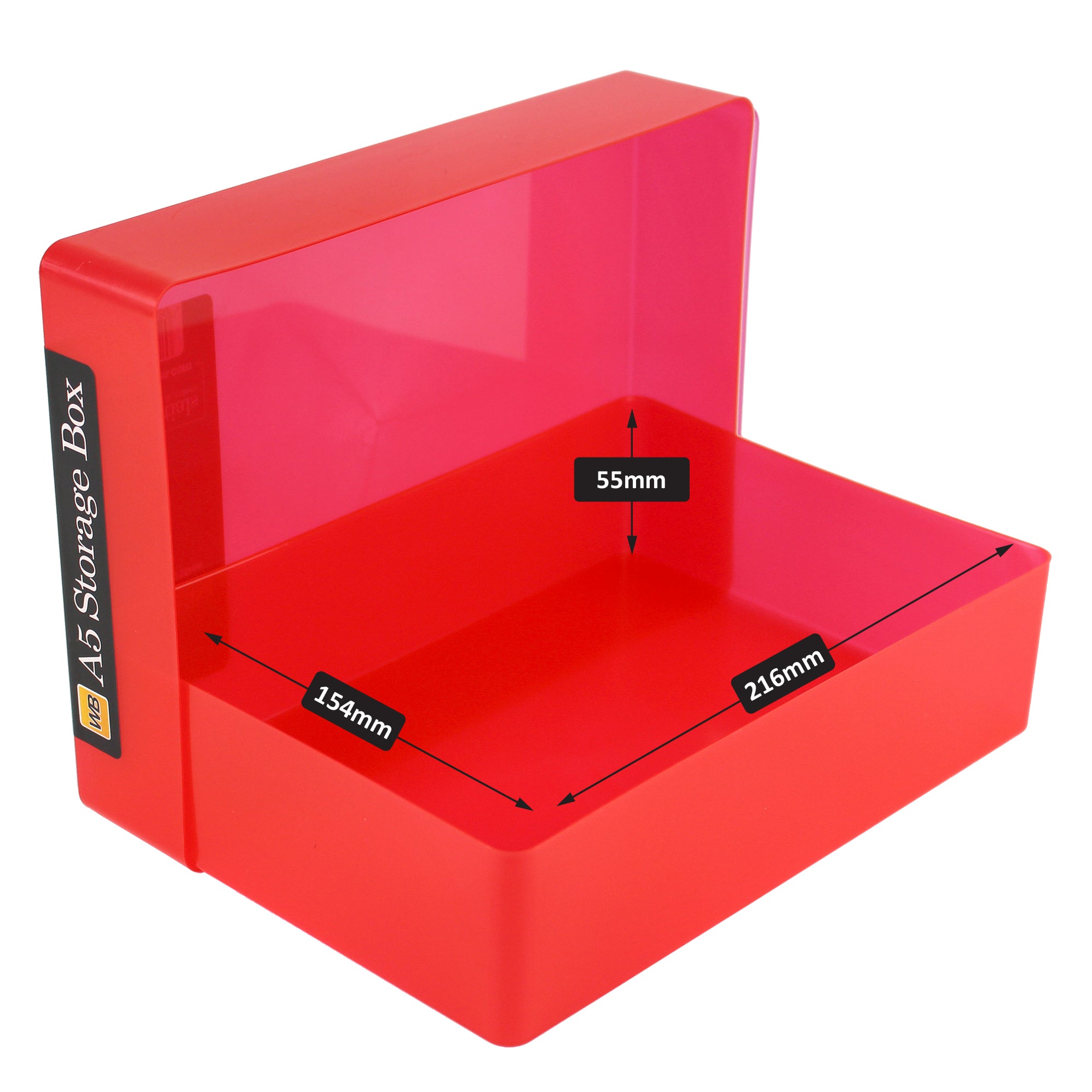 Clear Plastic A5 Storage Box — WestonBoxes