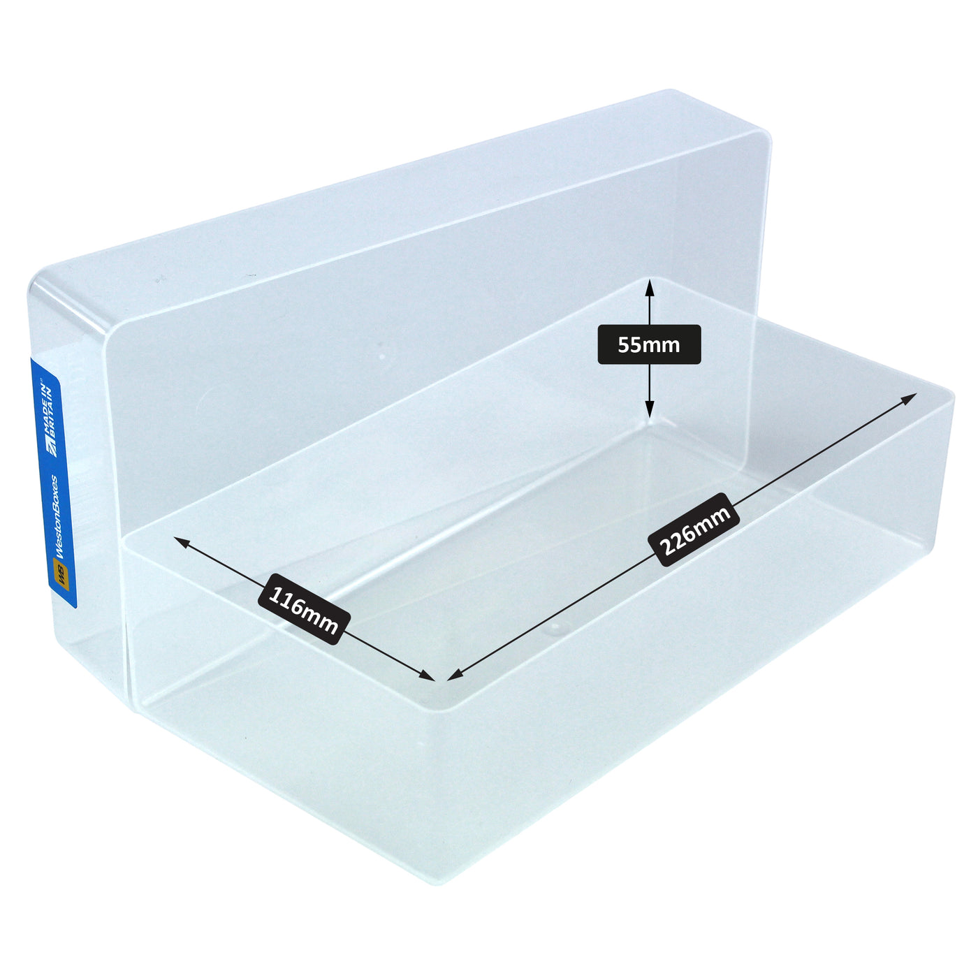 Clear Plastic Compliment Slip DL Storage Box — WestonBoxes