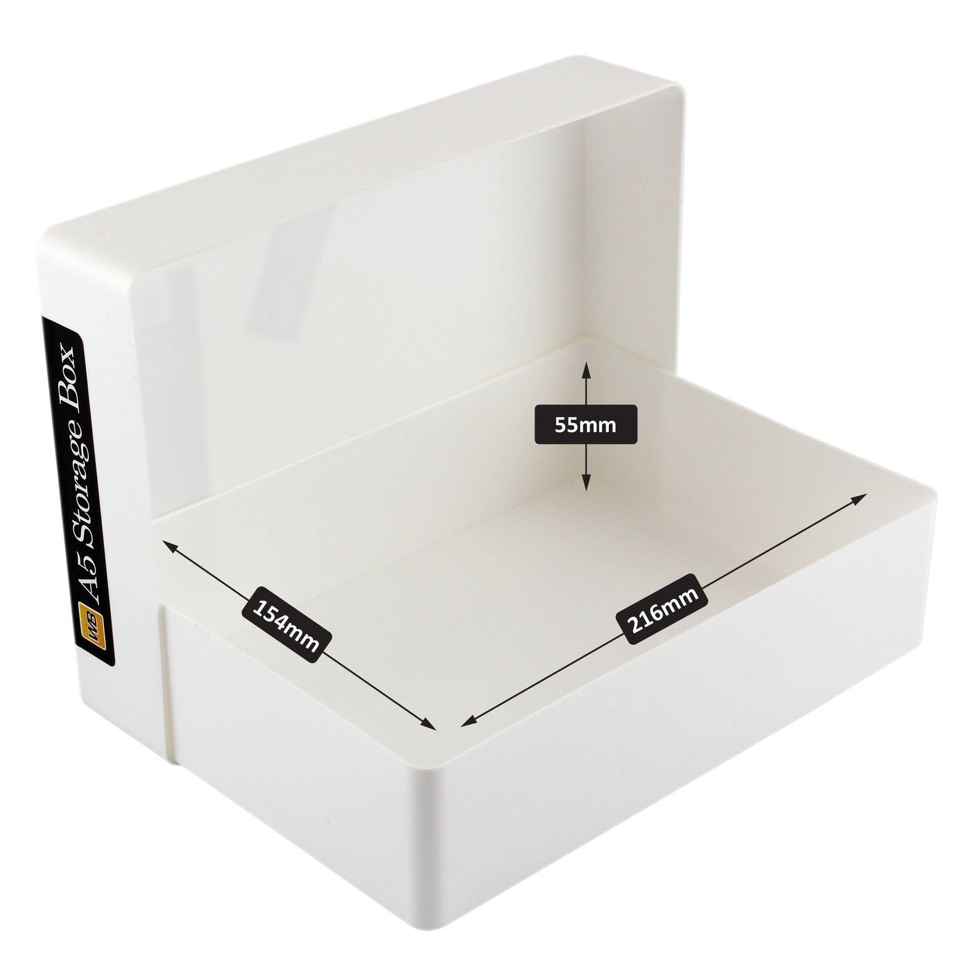 Clear Plastic A5 Storage Box — WestonBoxes